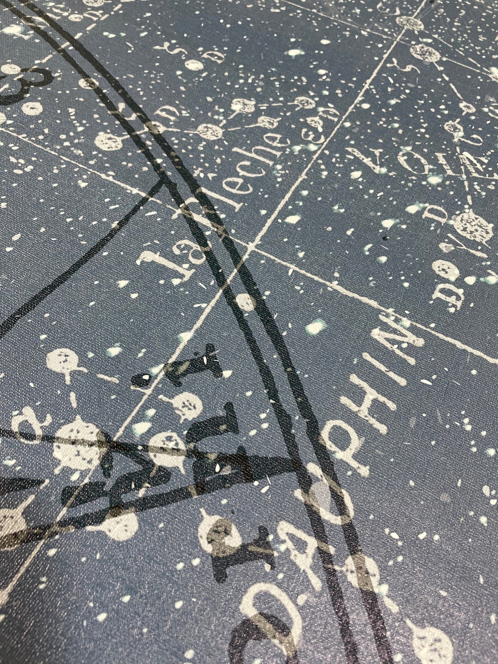 Star Chart Wallpaper Star Map Wall Mural Sky Chart Wall - Etsy UK