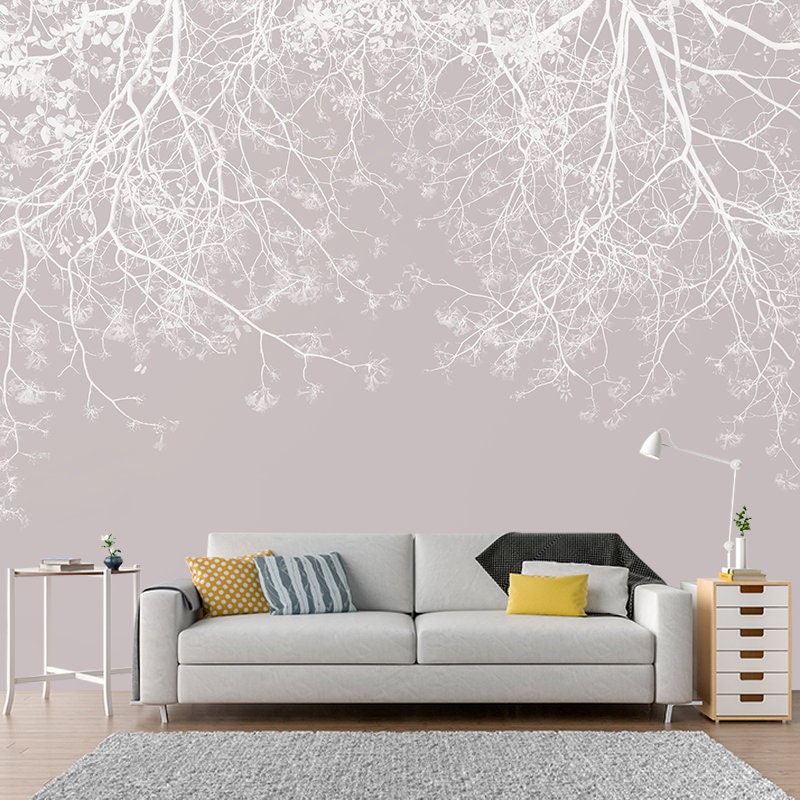 Beautiful Spring Bloom Wallpaper, Minimalistic Wall Murals, Botanical ...