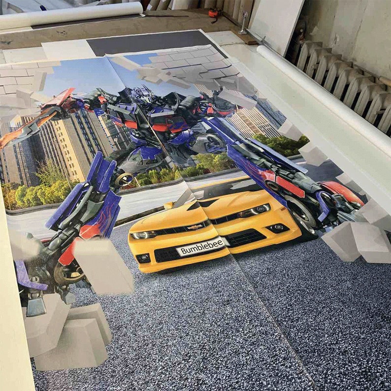 3D Kids Photo Wallpaper Transformers Wall Mural Decor Vinyl - Etsy