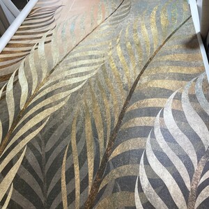 Tropical Palm Wallpaper Removable Vinyl Self Adhesive Tropical Leaves ...