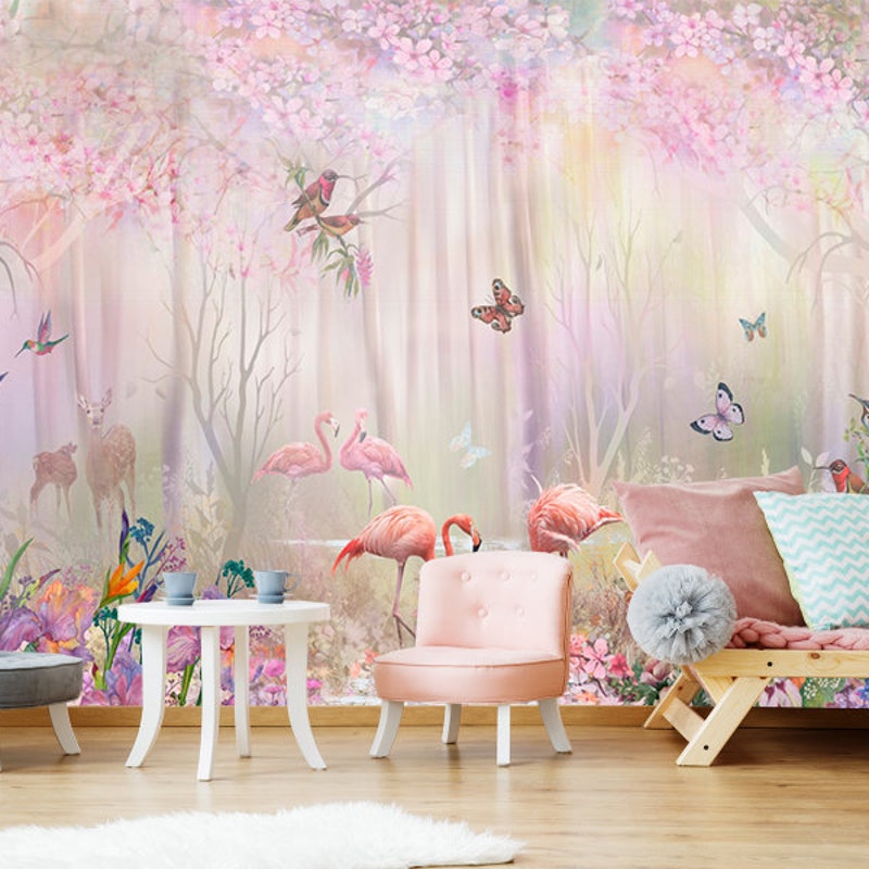 Wallpaper for Girls Room - Etsy