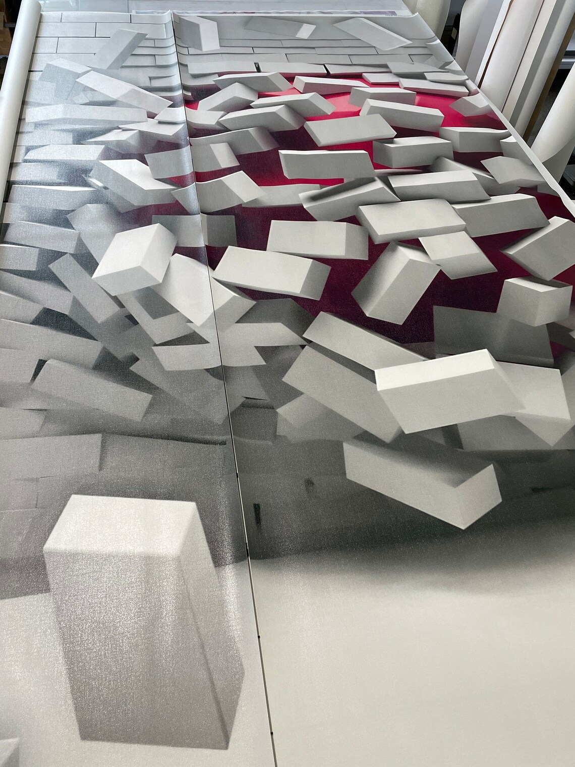 Broken Wall Mural Art, 3d Vinyl Wallpaper, 3d Illusion, 3d Wall Paper ...