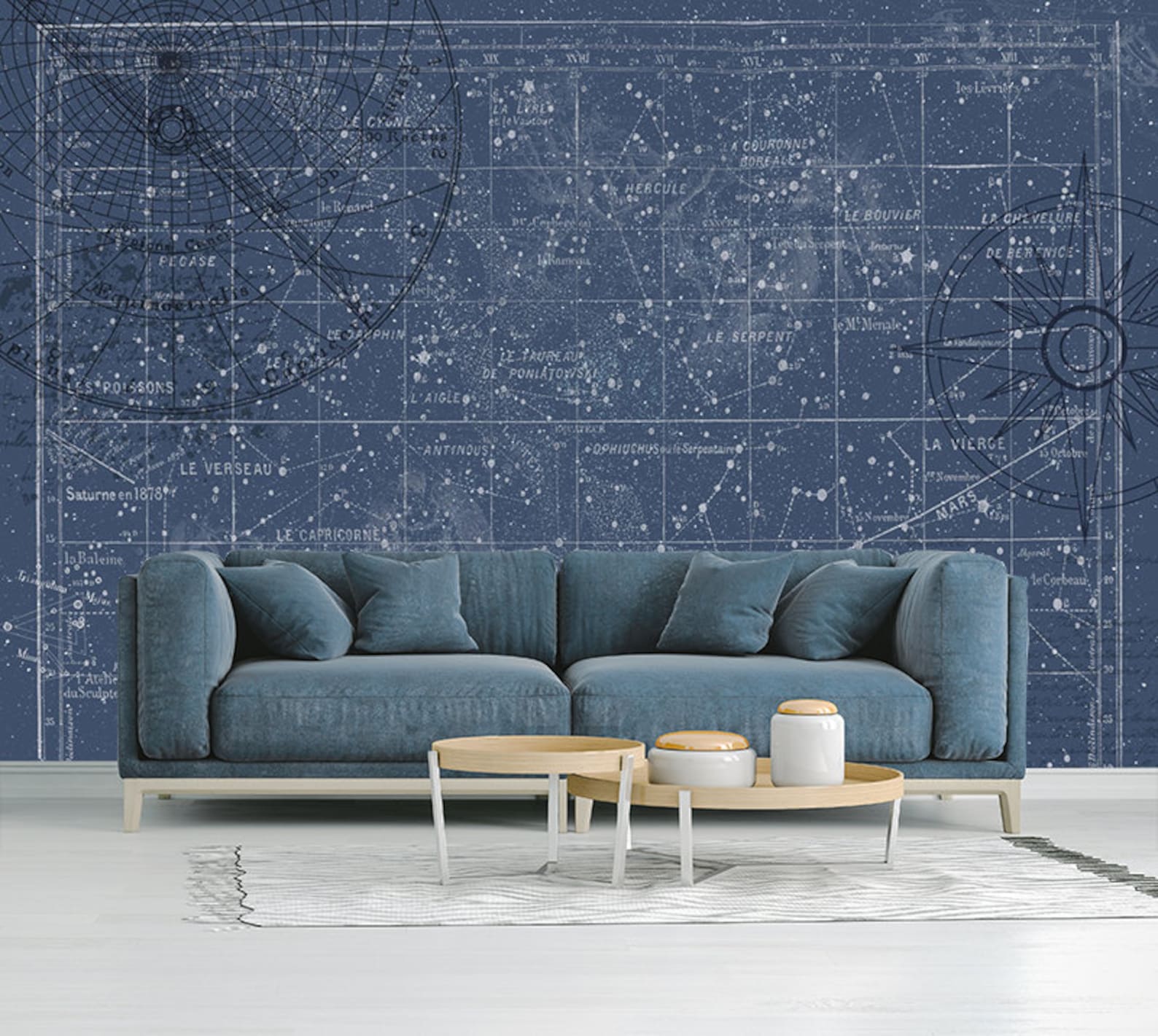Star Chart Wallpaper Star Map Wall Mural Sky Chart Wall - Etsy Australia