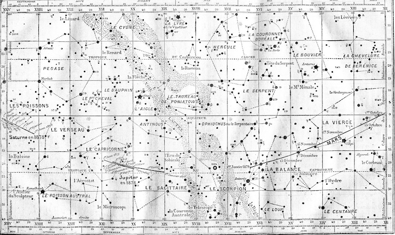 Star Chart Wallpaper Star Map Constellation Mural Wallpaper - Etsy