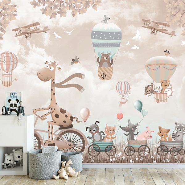 Playroom Wallpaper - Etsy