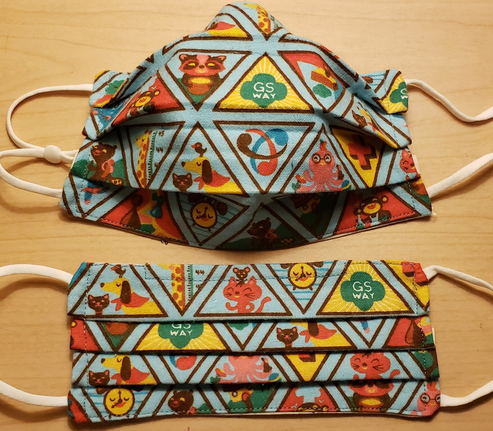 Girl Scout mask Boy Scout mask w/ nose wire 100% cotton & | Etsy