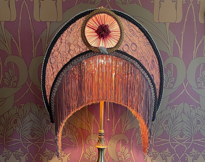 Crescent Moon Shade and Lamp Pair - Etsy