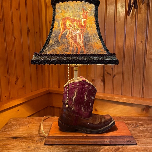 Cowboy Boot Lamp - Etsy