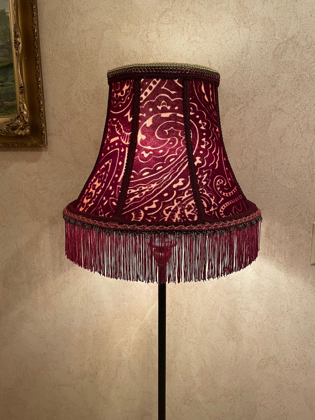 Burgundy Bell Lampshade SHADE ONLY - Etsy