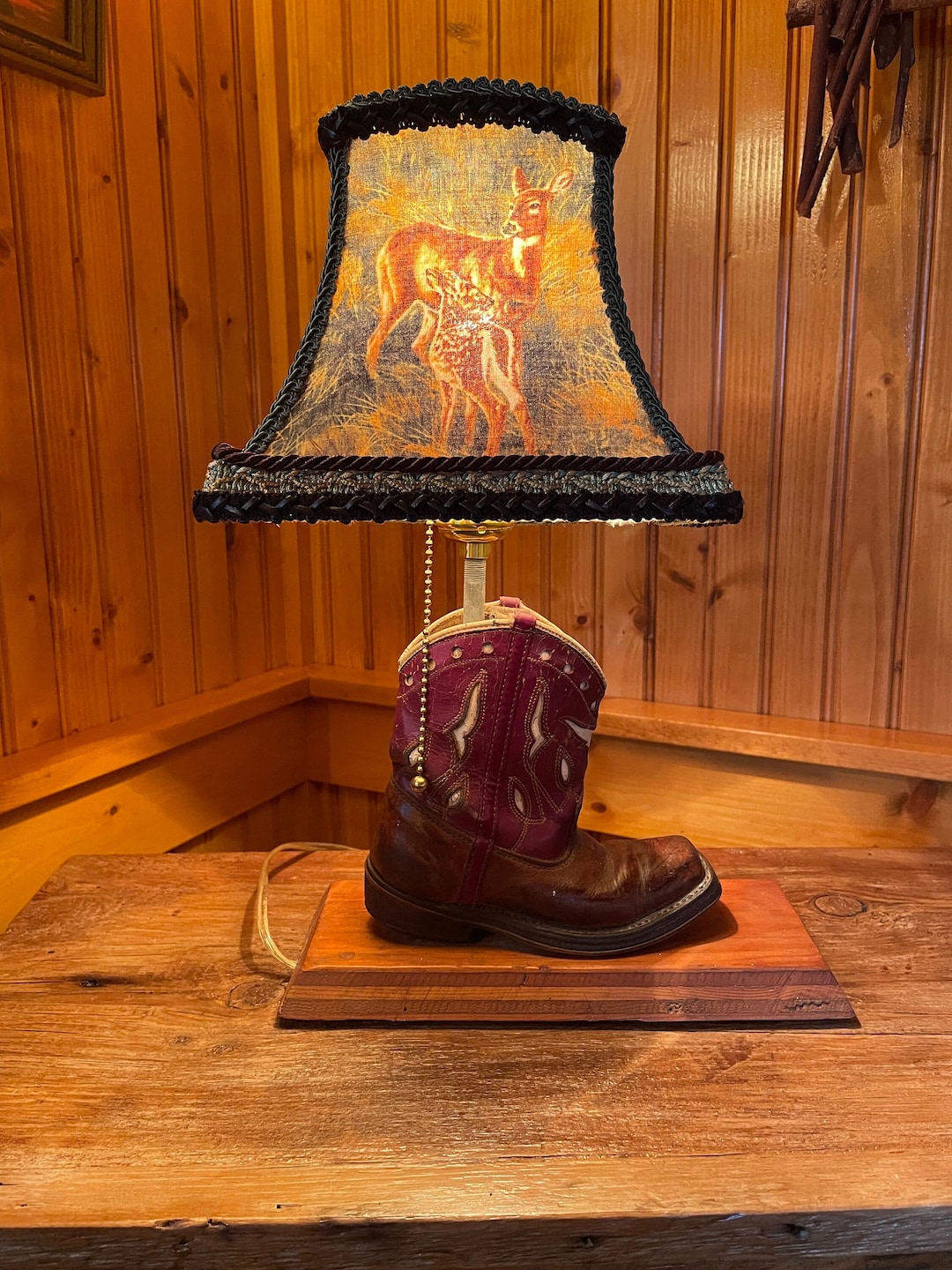 Little Cowboy Boot Lamp - Etsy