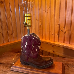 Little Cowboy Boot Lamp - Etsy