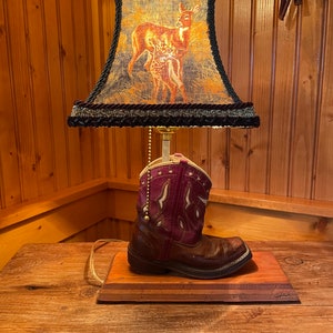 Little Cowboy Boot Lamp - Etsy