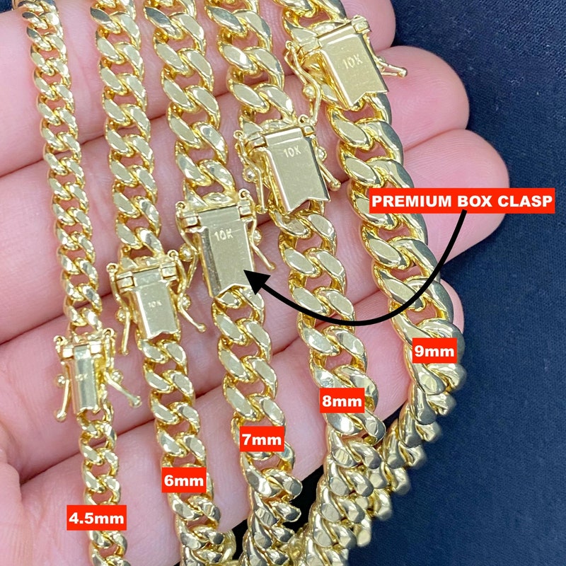 10 Real Gold Miami Cuba - Etsy