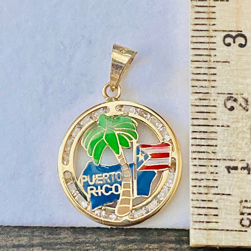 10k Puerto Rican Charm - Etsy