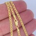 Solid 10K Gold Rolo Cable Chain, Diamond Cut Genuine 10K Gold Rolo ...