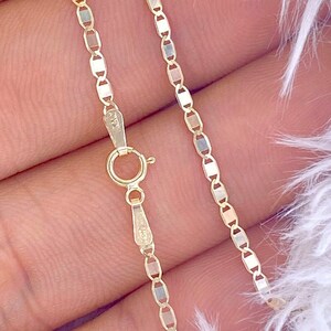 Solid 10K Tricolor Gold Chain, 10KT Tri-tone Gold Chain, Real Gold ...