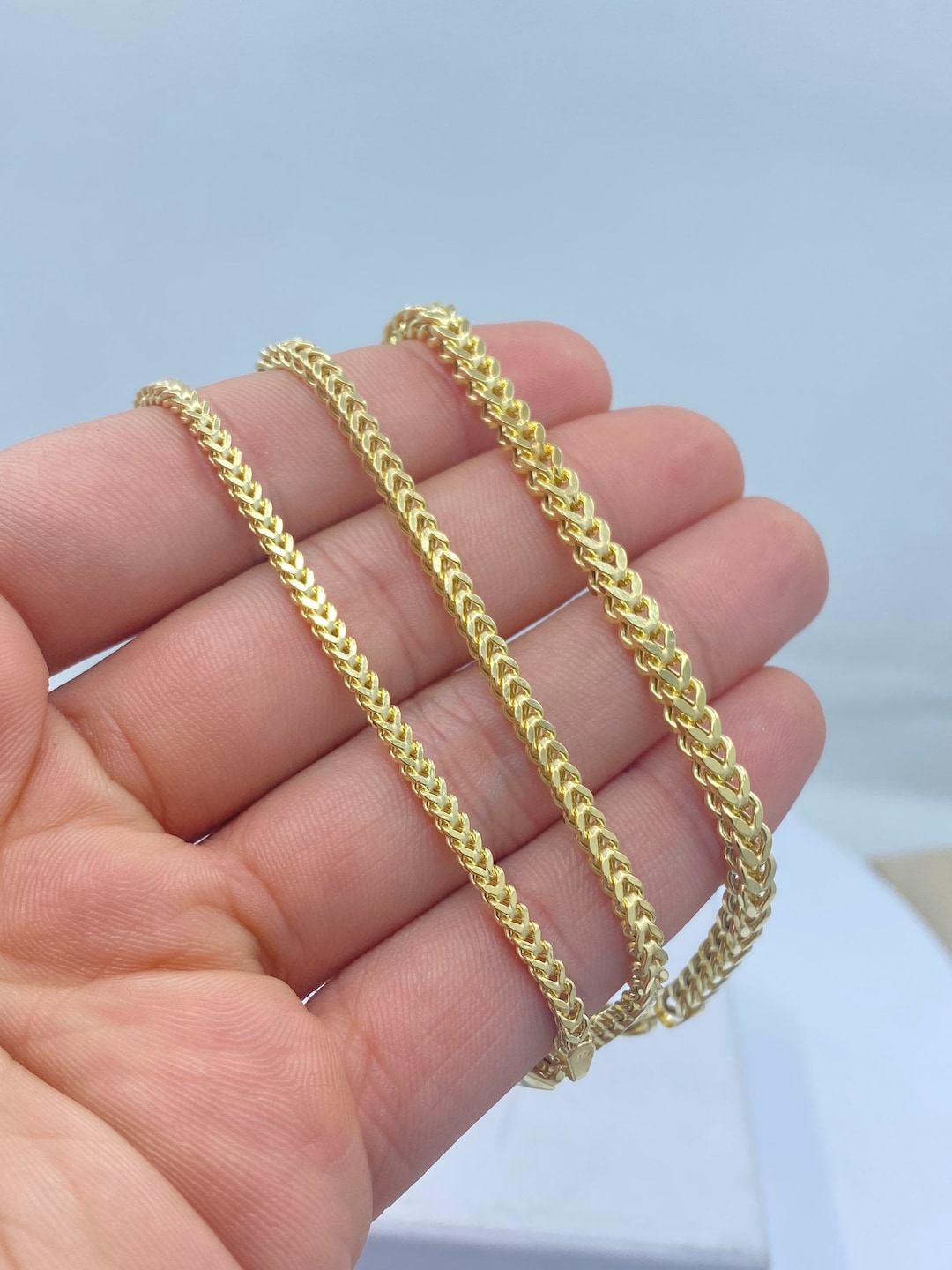 Solid 10K Gold Franco Bracelet, Man Gold Bracelet, Trending Gold ...