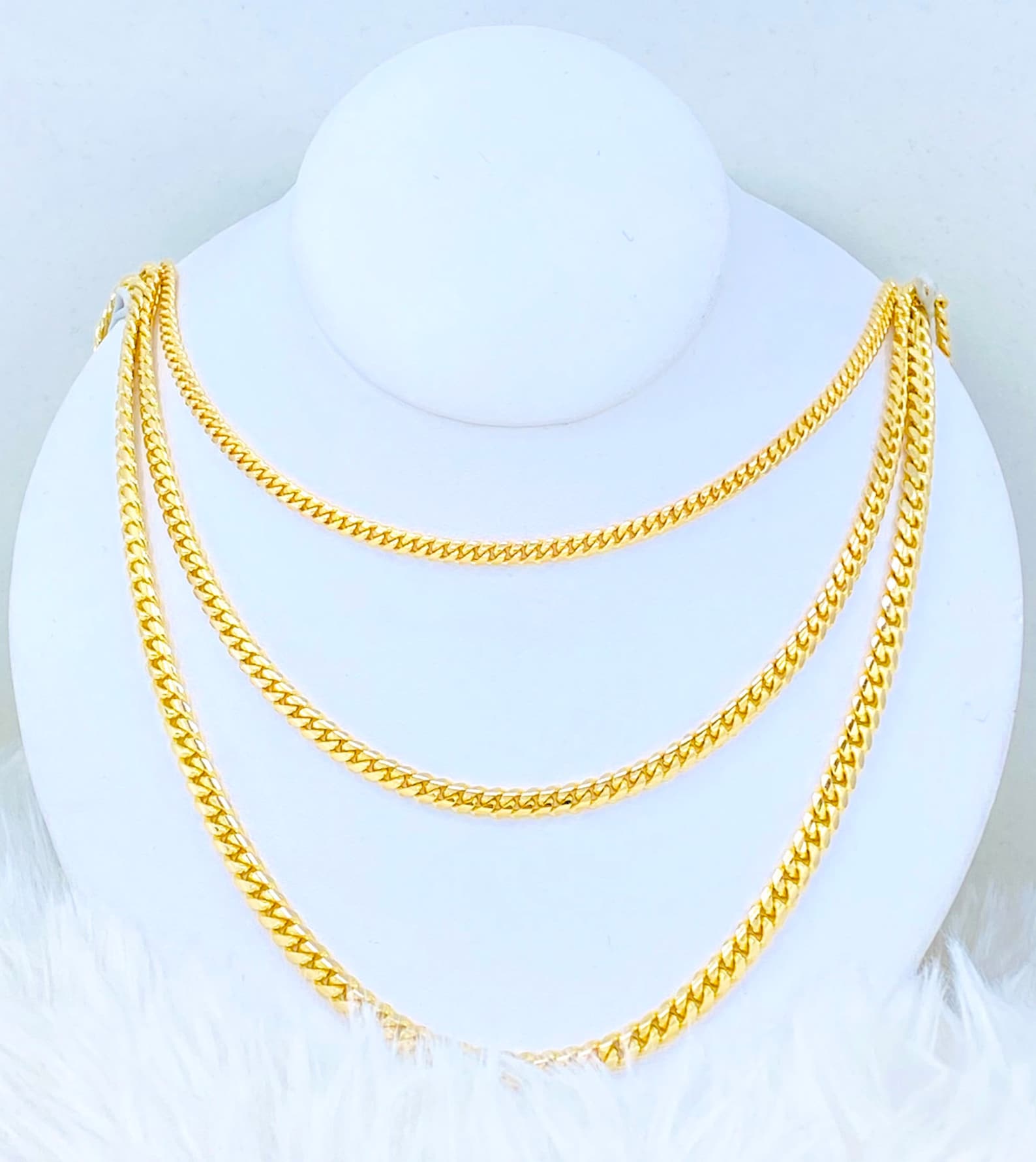 Solid 18K Gold Miami Cuban Chain, Made in Italy, Highest Quality ...