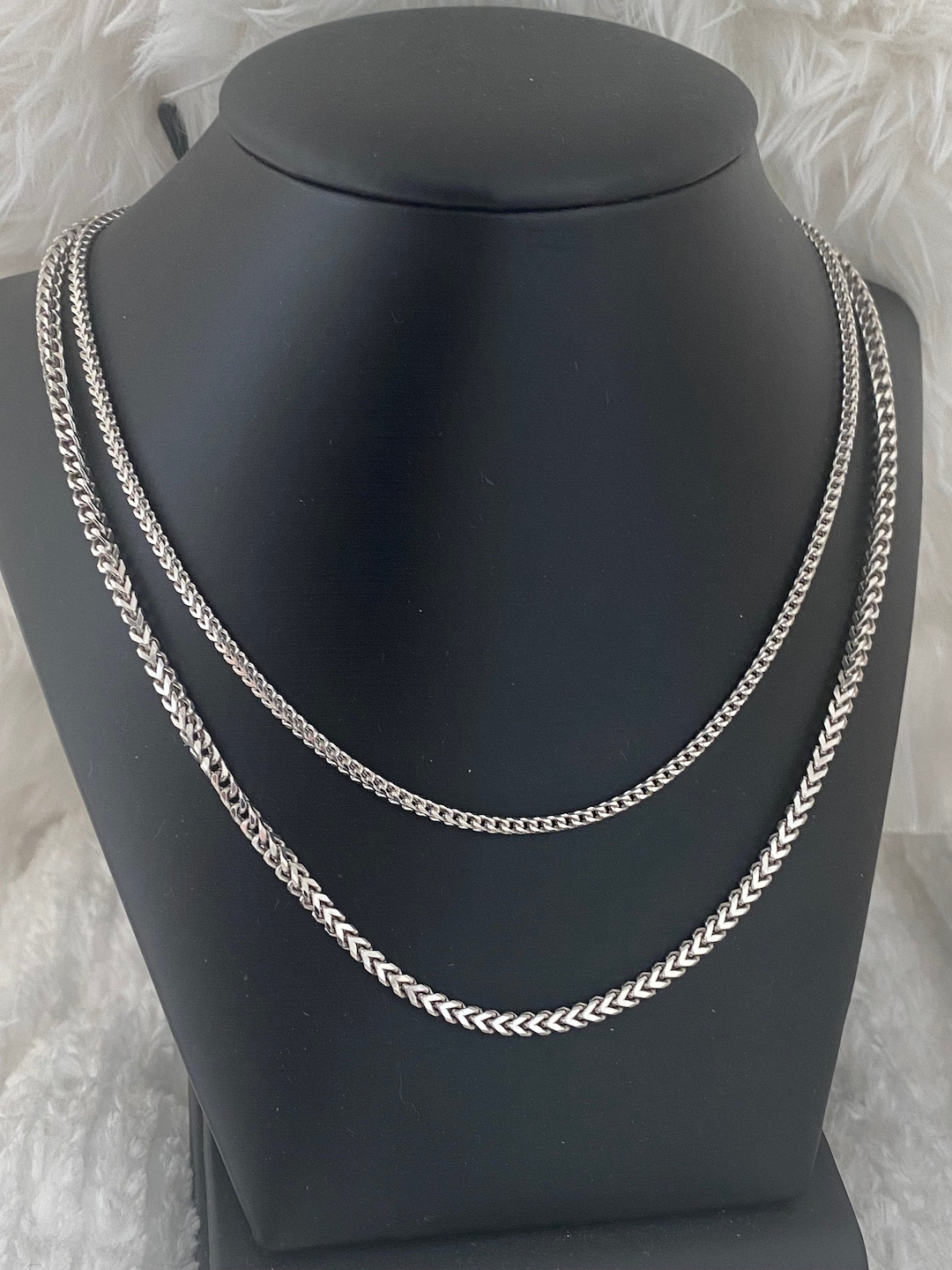 Solid Platinum Franco Chain, Made in Italy, Genuine Platinum 950 Chain ...