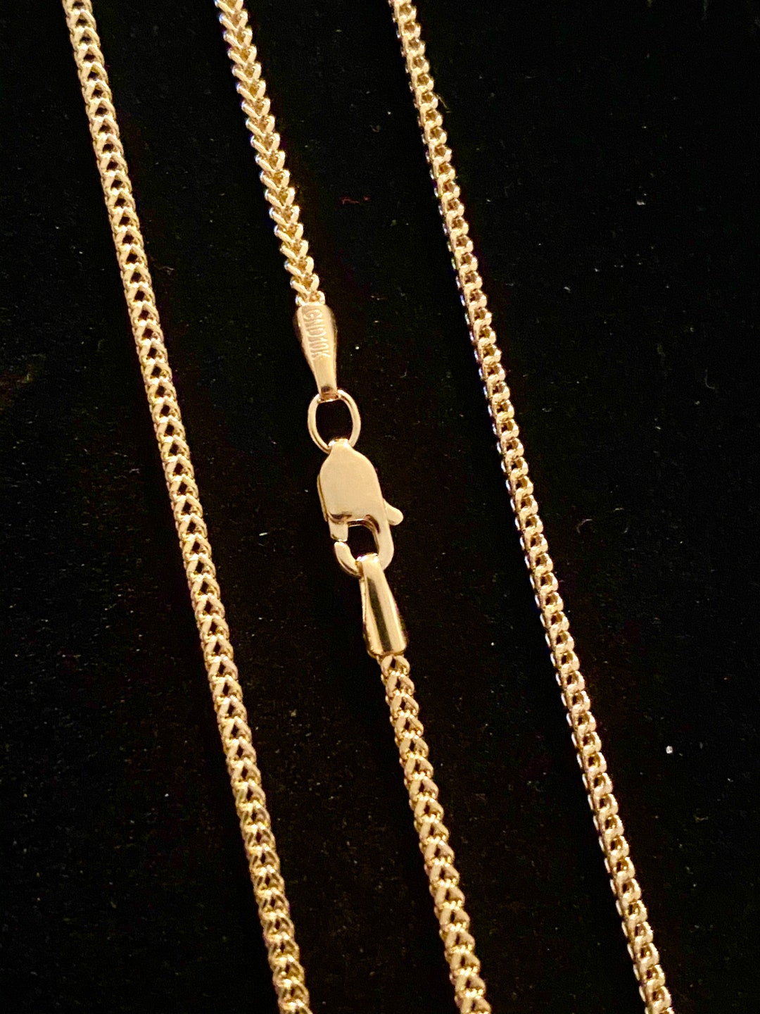 Solid 10K Gold Franco Box Chain 1.75mm, Ladies Gold Chain, Man Gold ...