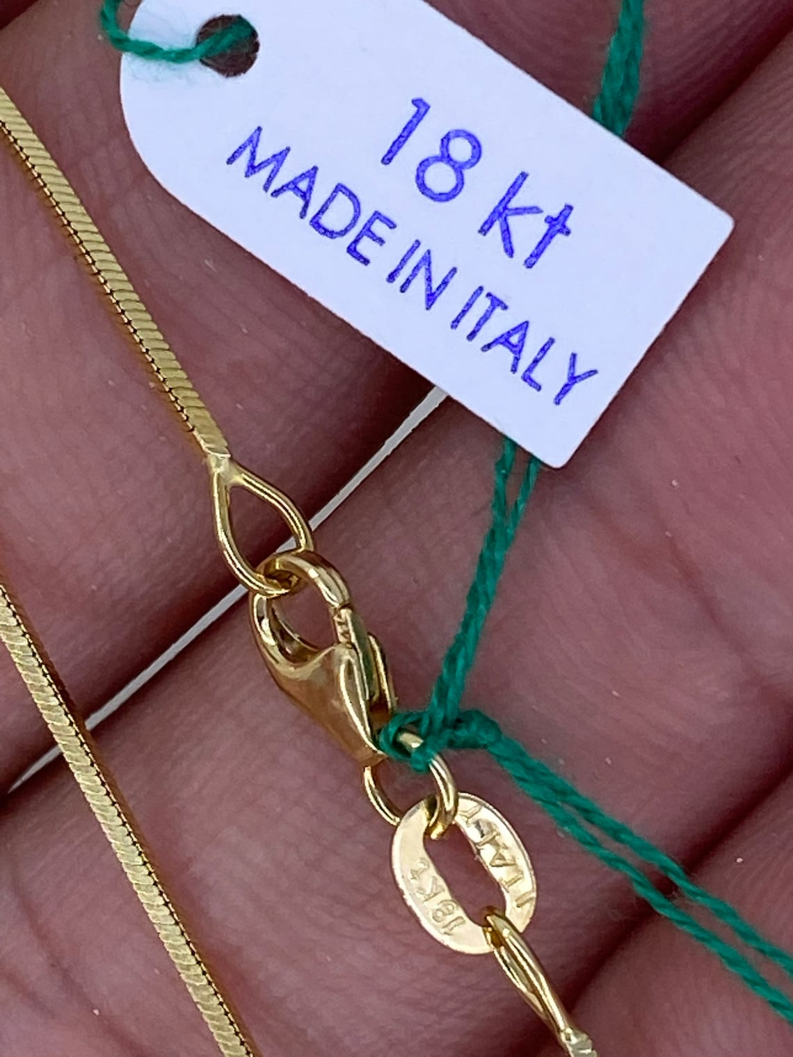 Solid 18K Gold Snake Chain Italian Snake Chain 18K Gold High - Etsy