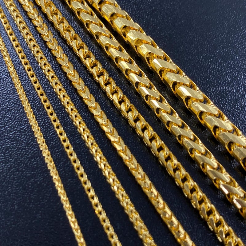 22k Link Gold Chain - Etsy