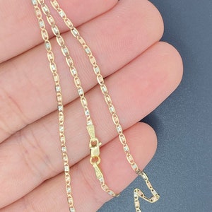 Solid 10K Tricolor Gold Chain, 10KT Tri-tone Gold Chain, Real Gold ...