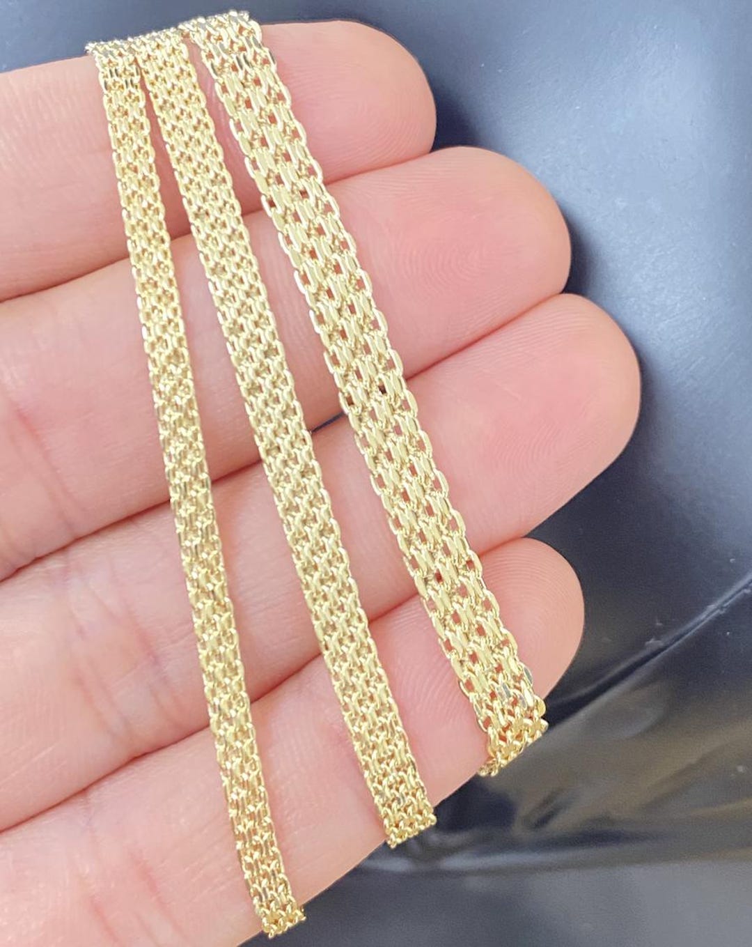 Solid 14K Gold Bismark Bracelet - Etsy