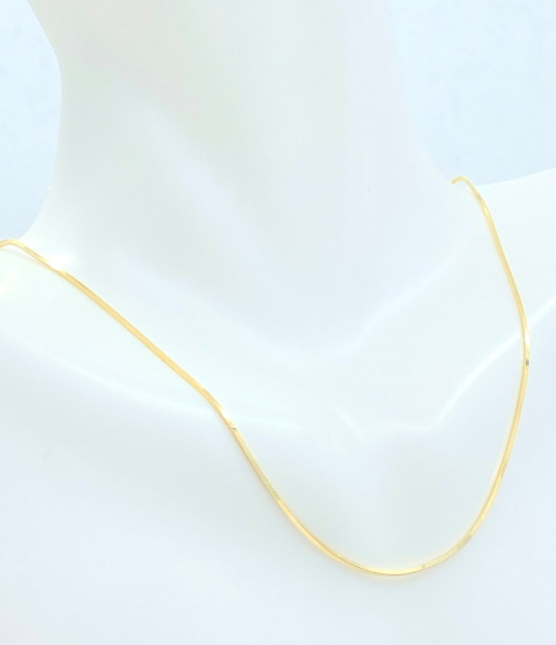 Solid 14K Gold Snake Chain, Italian Snake Chain 14K Gold, High Quality ...