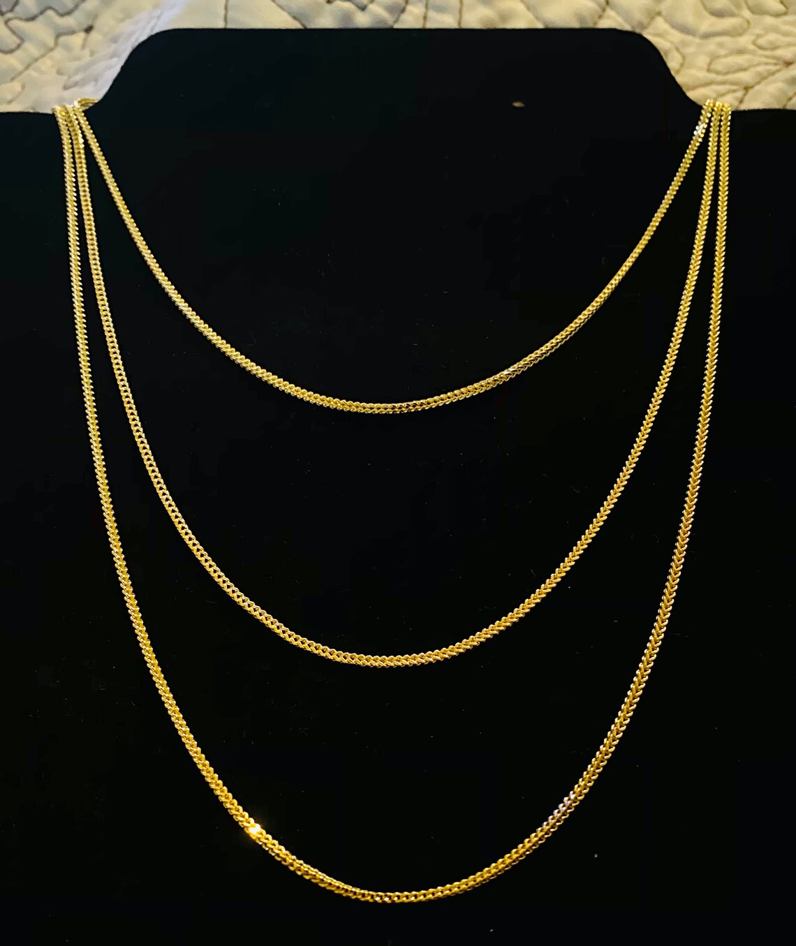 Solid 10K Gold Franco Box Chain 1.75mm, Ladies Gold Chain, Man Gold ...