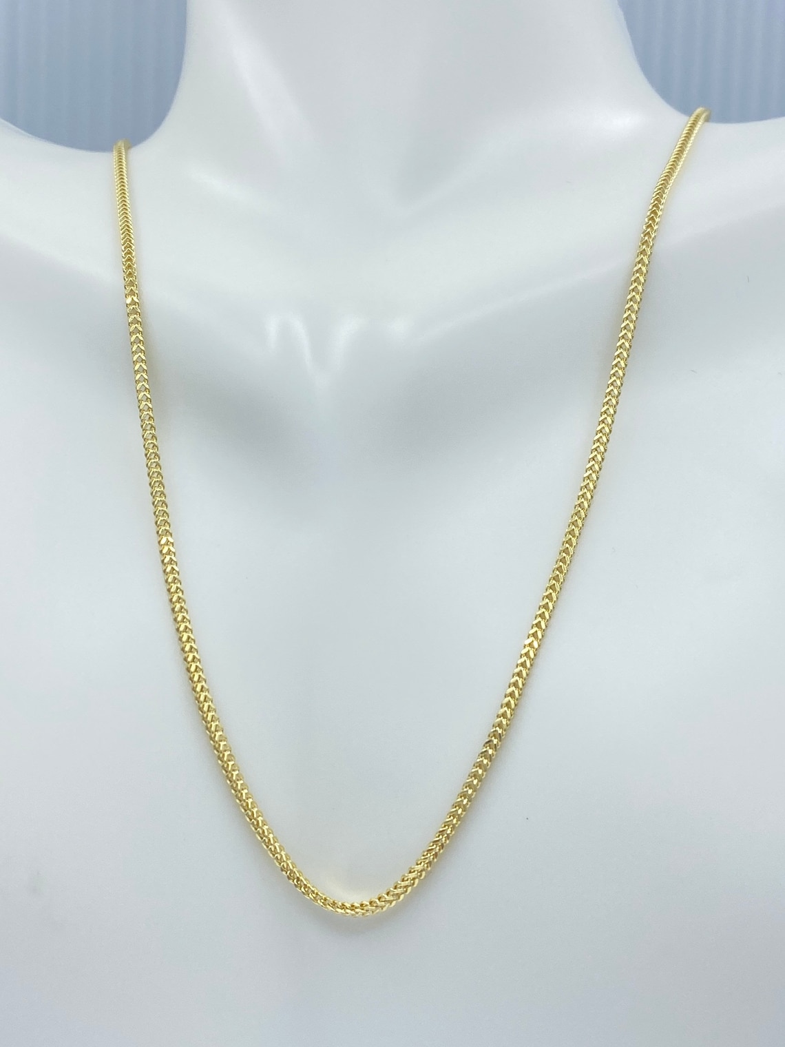 Solid 10K Gold Franco Box Chain 1.75mm, Ladies Gold Chain, Man Gold ...