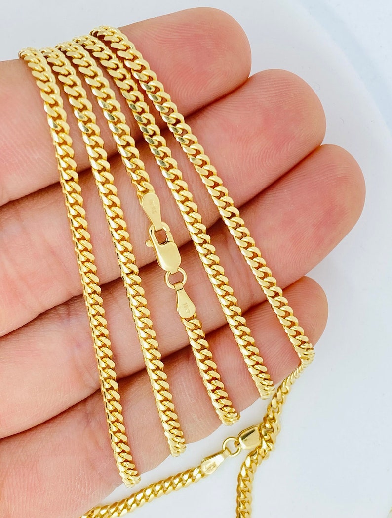 Solid 18K Gold Miami Cuban Chain, Made in Italy, Highest Quality ...