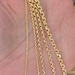 Solid 10K Gold Rolo Cable Chain, Diamond Cut Genuine 10K Gold Rolo ...