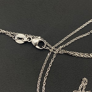 Solid Platinum Ladies Chain, Genuine Solid Platinum Chain, 1mm Cable ...