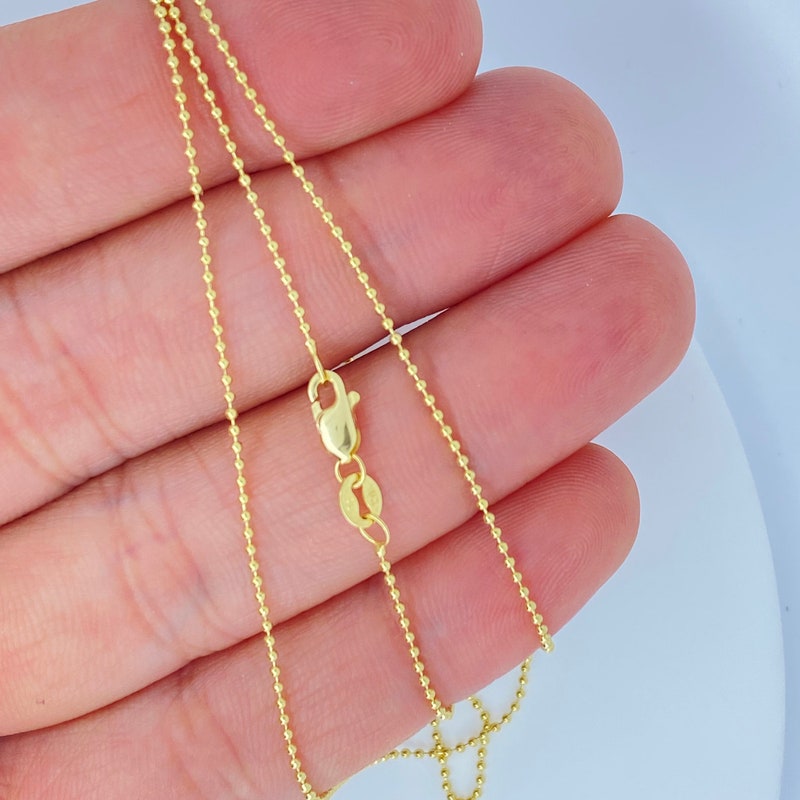 Gold Plain Bead Ball - Etsy