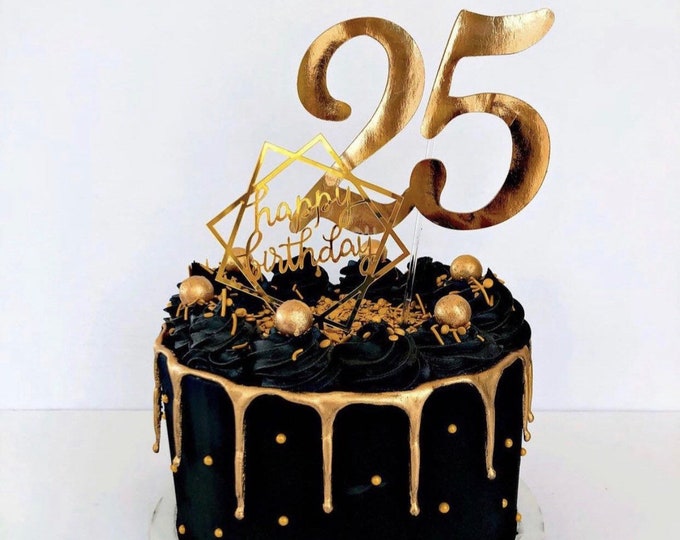 25 Birthday Cake Topper - Etsy