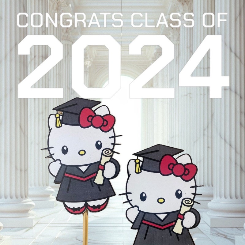 Hello Kittys Graduation - Etsy