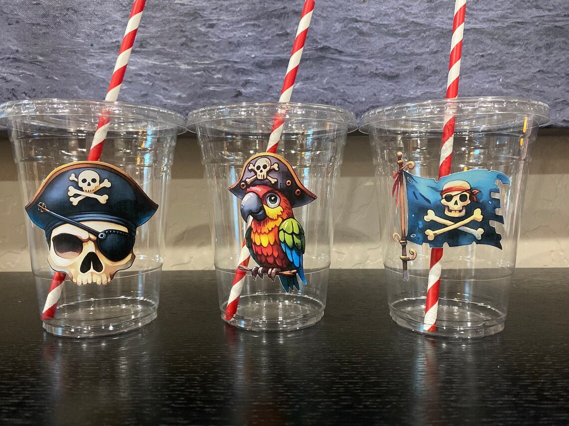 Pirate Party Cups - Etsy