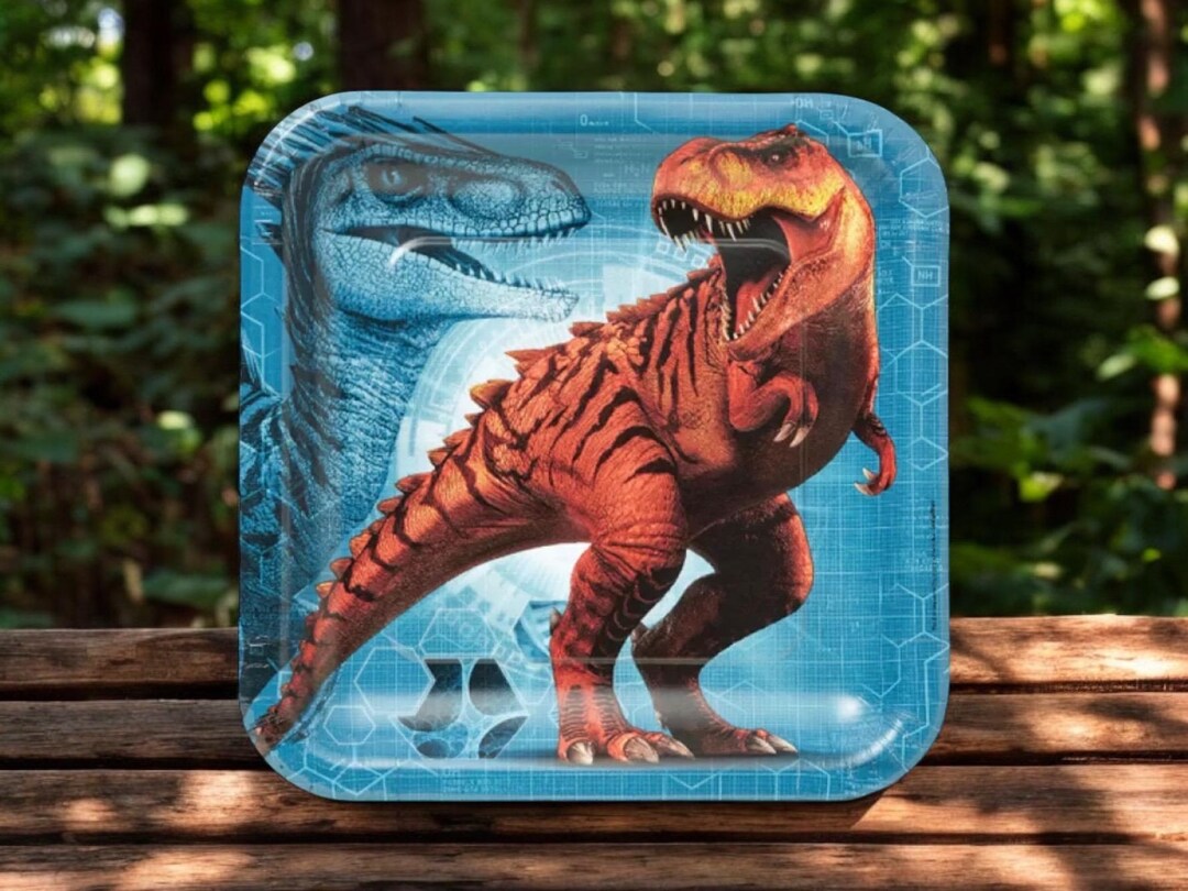 Dinosaur Party Plates - Etsy