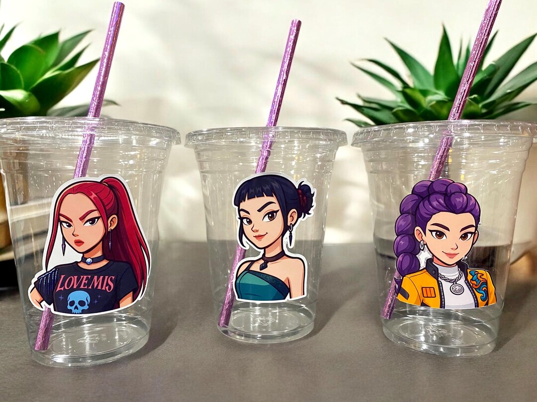 Kpop Party Cups, Set of 9 - Etsy