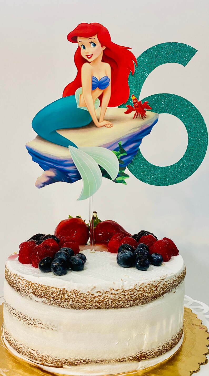 Custom Little Mermaid Cake Topper - Etsy