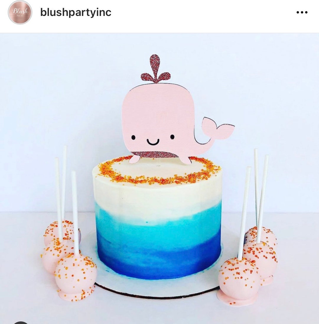 Whale Cake Topper - Etsy