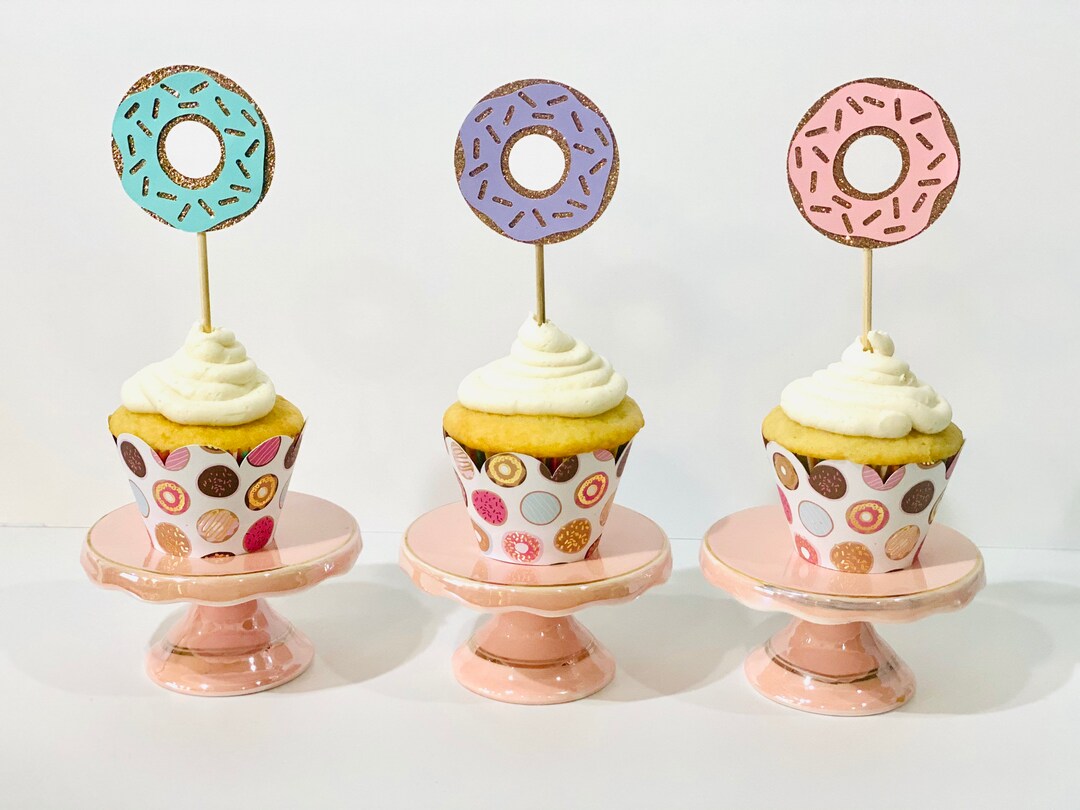 Donut Cupcake Toppers - Etsy