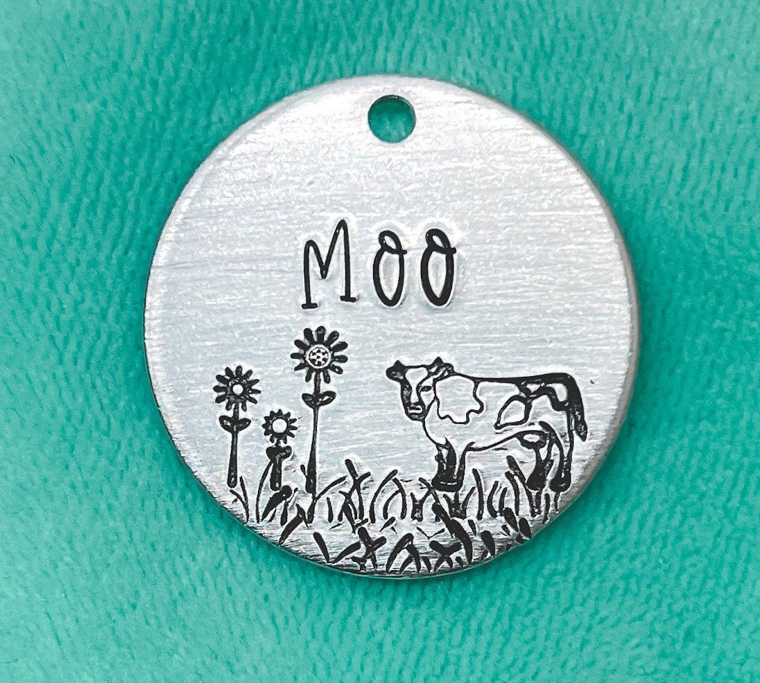 Cow Dog Tag Farm Dog Tag Adventure Dog Tag Custom Dog Tags - Etsy UK