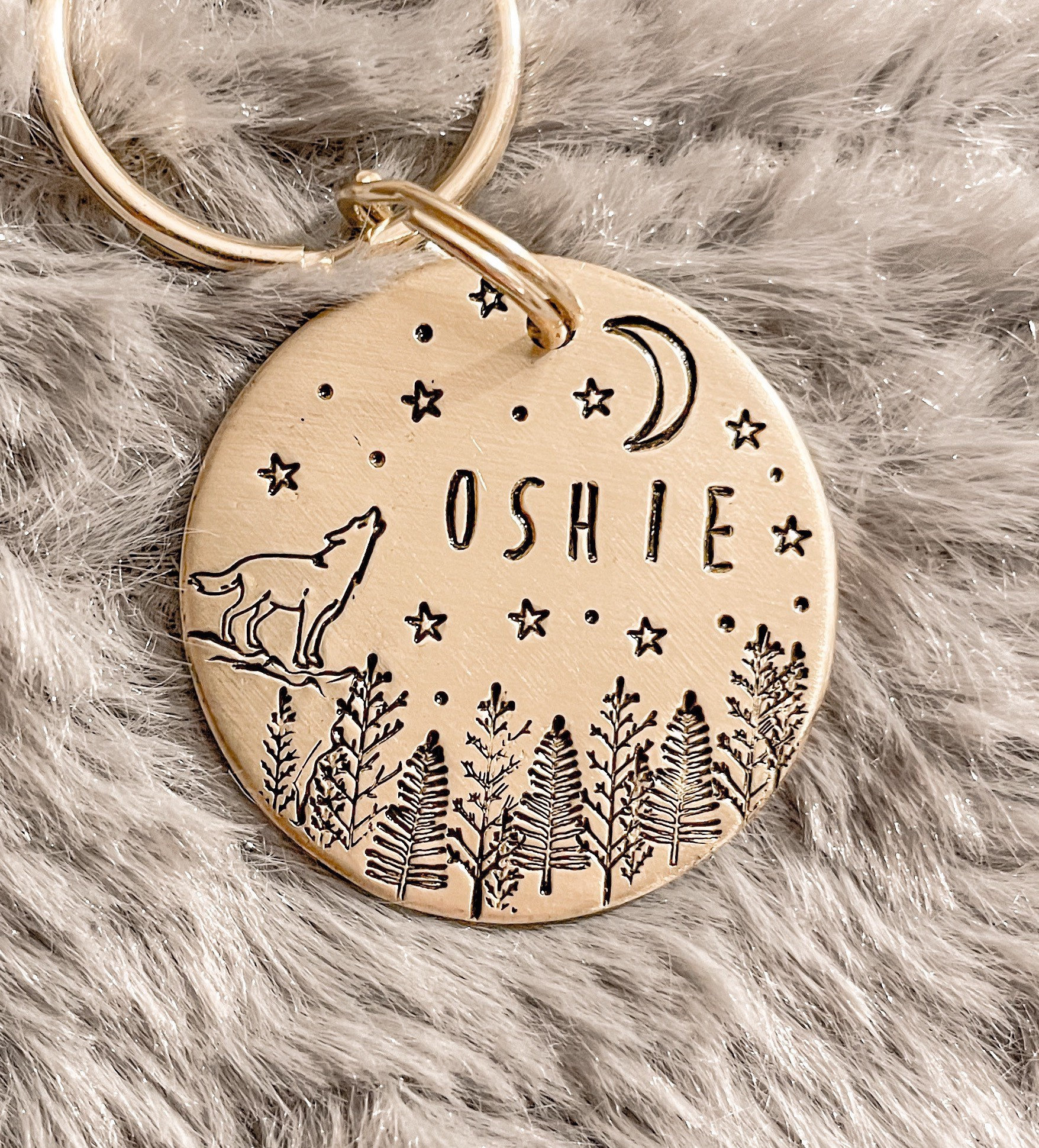 Wilderness Dog Tags Wolf Dog Tags Custom Dog Tags | Etsy