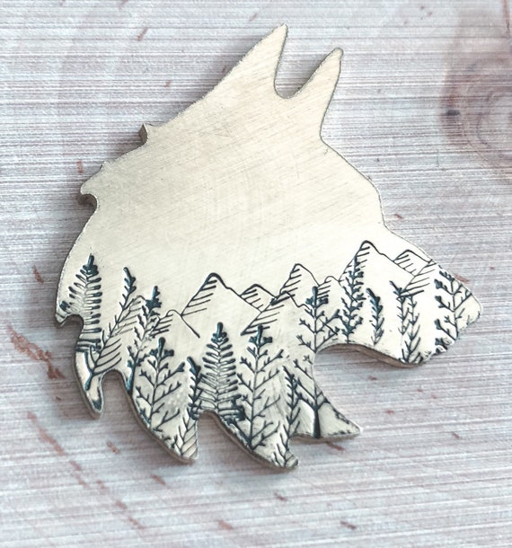 Dog Tags Wolf Dog Tag Wolf Tag Pet ID Tags Custom Dog | Etsy