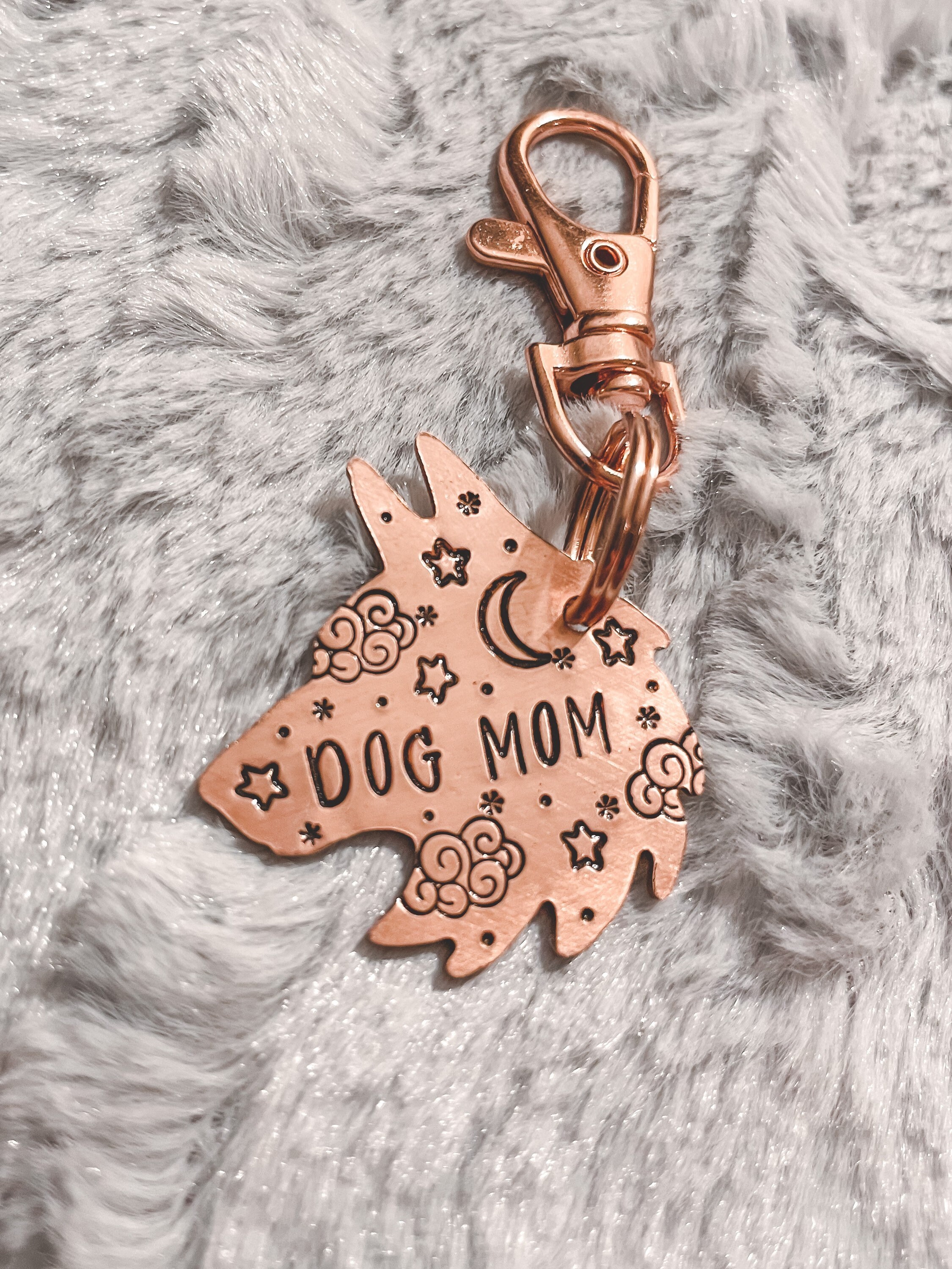 Dog Tags Night Sky Wolf : Custom Dog Tags Wolf Shaped Dog - Etsy