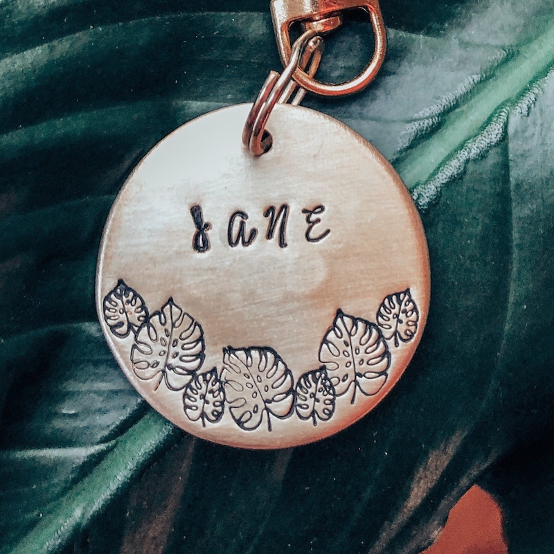 Stamped Pet Tag - Etsy