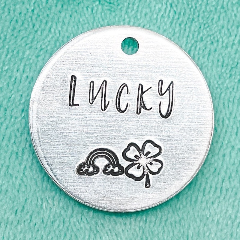 Clover Dog Tag - Etsy