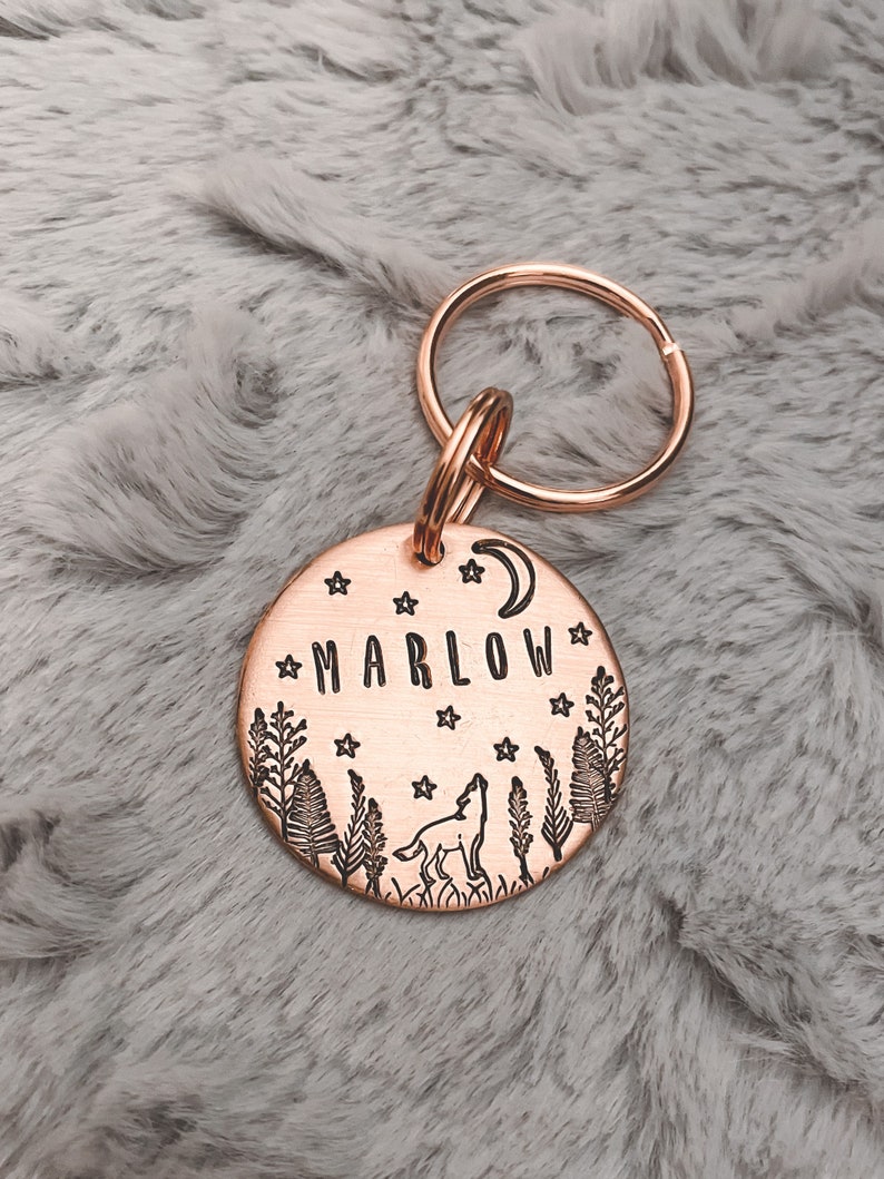 Wilderness Dog Tags, Wolf Dog Tags, Custom Dog Tags, Personalized Dog ...
